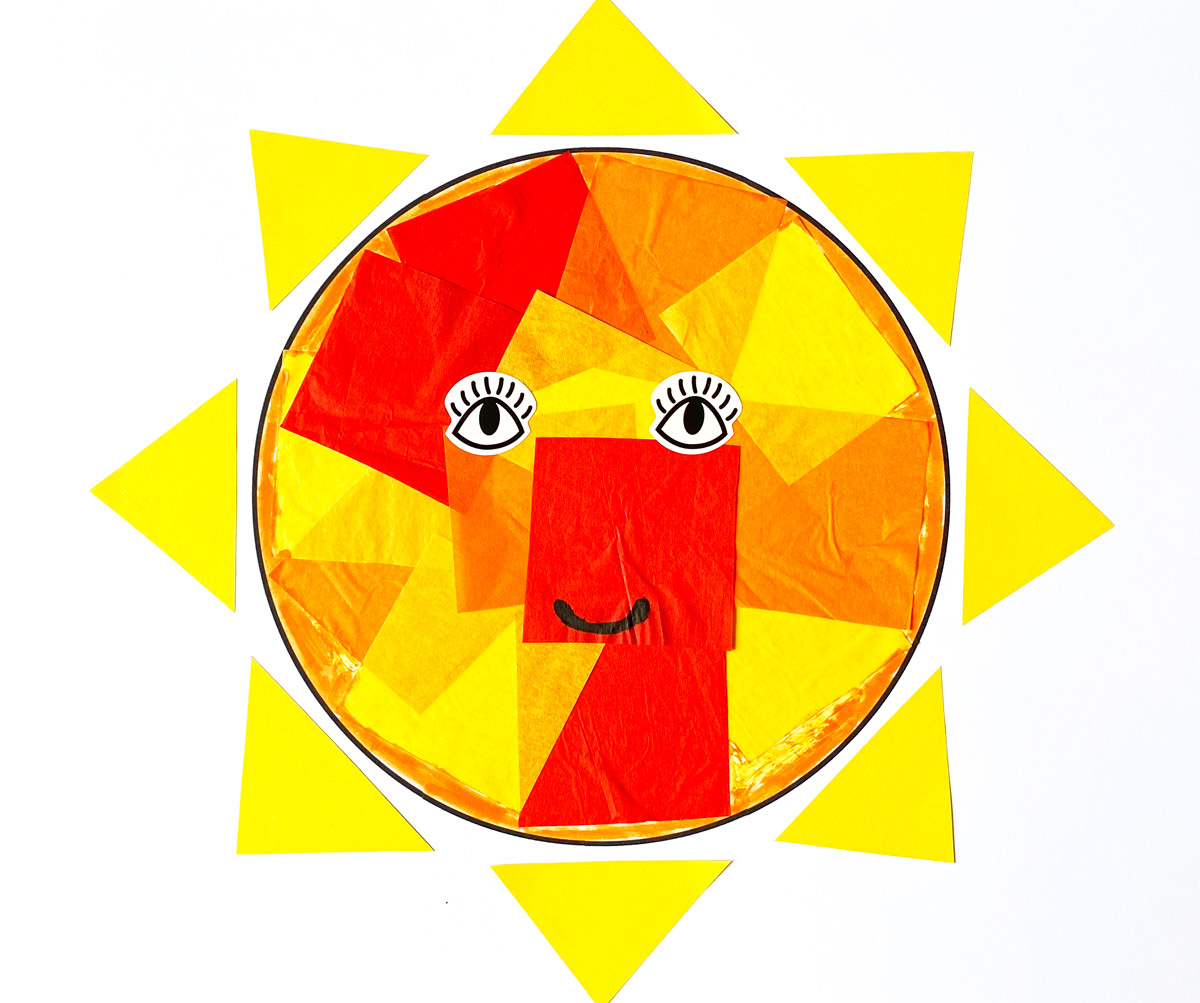 Summer Sun Craft for Toddlers, Preschoolers and Children